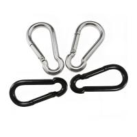 China DIN5299 304 Stainless Steel Spring Snap Hook Fits Camping Hiking for Rope Chain Keychain Keys Rings for sale