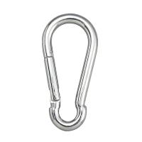 China DIN5299 304 Stainless Steel Spring Snap Hook Fits Camping Hiking for Rope Chain Keychain Keys Rings for sale