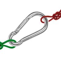 China DIN5299 304 Stainless Steel Spring Snap Hook Fits Camping Hiking for Rope Chain Keychain Keys Rings for sale