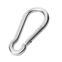 China DIN5299 304 Stainless Steel Spring Snap Hook Fits Camping Hiking for Rope Chain Keychain Keys Rings for sale