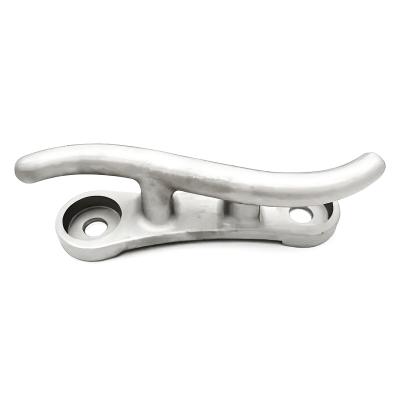 China S-Style Dock Cleat S-Type Aluminum Dock Mooring Cleats Marine Boat Deck Cleat Accept Custom for sale