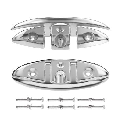 China Premium Marine Boat Cleat Heavy-Duty Stainless Steel Yacht Deck Cleat for Secure Mooring for sale