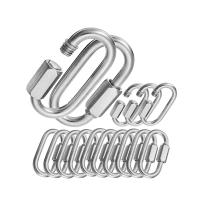 China Quick Link Heavy Duty Carabiner Clips Locking Carabiner Chain Quick Links for Porch Swing for sale
