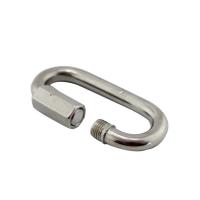 China M6 M8 M10 Stainless Steel 304 Quick Link Marine Oval Thread Carabiner Chain Connector Link for sale