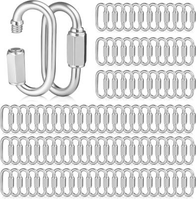 China Polished Stainless Steel 304 Quick Connecting Link Customizable Packing Marine Safety Screw Chain 304 Standard Quick Links for sale