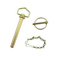 China Heavy Duty Steel Hitch Pin with Chain and Linchpin for Secure Mounting of Hitches and Axles for sale
