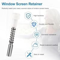 China Aluminum Alloy Window Screen Retainer Window Screen Spring Plunger Pins for Window Screen Replacement Parts for sale