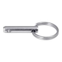 China Stainless Steel Quick Release Ball Lock Pin Quick Release Safety Pin Ball Lock Pins with Ring for sale