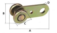 China Hot Sales Heavy Duty Steel Pulley Sliding Door Roller Ball Bearings Assembly Window Roller for sale