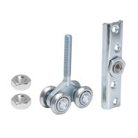 China Hanging Trolley Wheel Sliding Track Roller Silent Roller Wheels for Taller Shed Sliding Rail Hanging Track for sale
