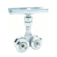 China Hanging Trolley Wheel Sliding Track Roller Silent Roller Wheels for Taller Shed Sliding Rail Hanging Track for sale