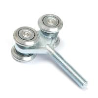 China Hanging Trolley Wheel Sliding Track Roller Silent Roller Wheels for Taller Shed Sliding Rail Hanging Track for sale