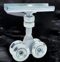 China Hanging Trolley Wheel Sliding Track Roller Silent Roller Wheels for Taller Shed Sliding Rail Hanging Track for sale