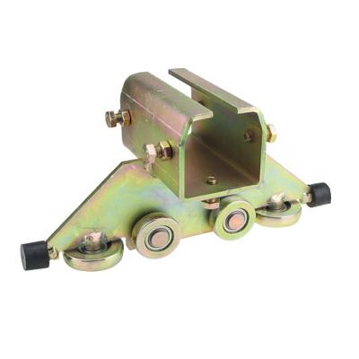 China Yellow Zinc-Plated Guide Wheels Heavy-Duty Sliding Wheel for Courtyard for sale