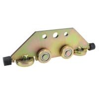 China Yellow Zinc-Plated Guide Wheels Heavy-Duty Sliding Wheel for Courtyard for sale