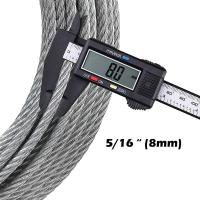 China Cold Heading Steel 6×7 FC PVC Coated Steel Cable Rope for Aircraft Cables ISO9001/ISO14001 Certified for sale