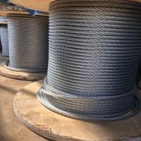 China Black Oil Coated Cold Heading Steel Aircraft Cable Carbon Steel Grade Ungalvanized Steel Wire Rope for sale