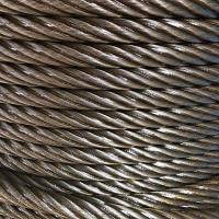 China Black Oil Coated Cold Heading Steel Aircraft Cable Carbon Steel Grade Ungalvanized Steel Wire Rope for sale