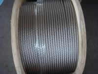 China 7X19 Construction Galvanized Steel Wire Rope Aircraft Cable with Carbon Steel Material and Customizable Length for sale