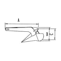 China Marine Equipment Type B Hall Anchor High Holding Power Anchor for sale