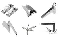 China Black Coated Stainless Steel Forged Admiralty Anchor Weight 1000-3000kg for Ship Marine for sale