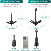 China Black Coated Stainless Steel Forged Admiralty Anchor Weight 1000-3000kg for Ship Marine for sale