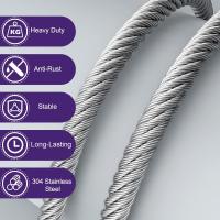 China 7x19 Construction Mil-Spec-DTL-83420 Galvanized Steel Wire Rope Aircraft Cable with 1/4