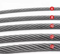 China Galvanized Steel Wire Rope with 6x12+7FC Construction Carbon Steel Material in 500m/1000m Length for sale