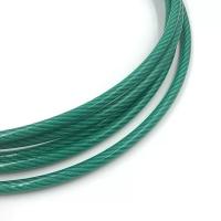 China PVC Coated Steel Wire Rope with 7x7 / 7x19 Construction and 5/32