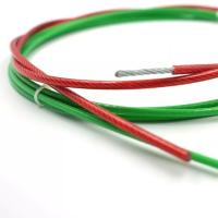 China PVC Coated Steel Wire Rope with 7x7 / 7x19 Construction and 5/32
