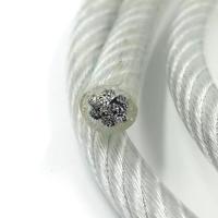China Carbon Steel 7x7 Construction Vinyl Coated Cable 1/8