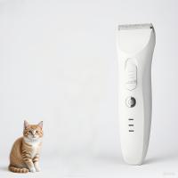 China Stainless Steel Cordless Pet Clipper 2 Speeds Pet Grooming Clipper Battery Powered for Cats Dogs for sale