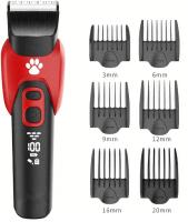 China Stainless Steel Cordless Pet Clipper USB Rechargeable Pet Hair Clippers Lightweight for sale