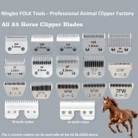 China 9.5mm Wide A5 Horse Clipper Blade with 36% Wider Cutting Surface and Stainless or Ceramic Cutter for Full Body Clipping for sale