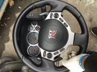 China Nissan GRT Steering Wheel 14 Inch Durable Leather Grip for Off-Road Racing for sale