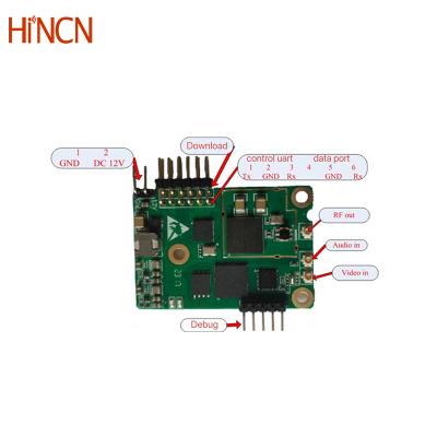 China 170MHz-2900MHz RF AV CVBS To COFDM Modulator Encoder Video Transmitter For Drone for sale