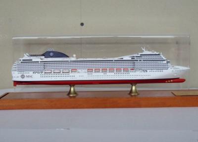 China MSC Musica Cruise Ship Mediterranean Cruises Ship Models With Alloy Diecast Anchor Material for sale
