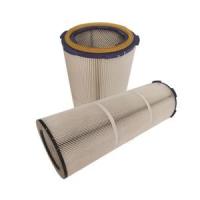 China Pleated 335mm Industry Collector Dust Filter Cartridges Polyester Air Filter Cartridge for sale