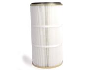 China 5um,0.5um,2um,0.2umCylindrical Type Dust Filter Cartridge , 1μm Porosity Pleated Filter Cartridge for sale
