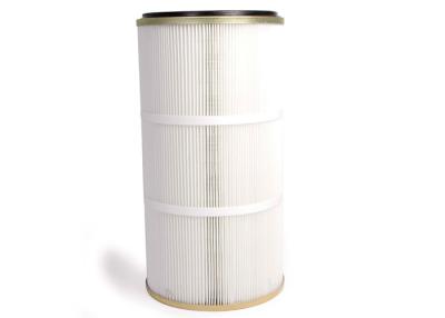 China 5um,0.5um,2um,0.2umCylindrical Type Dust Filter Cartridge , 1μm Porosity Pleated Filter Cartridge for sale