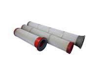 China 5um,0.5um,0.2um,2um，Venting Compact Dust Filter Cartridge With Galvanized Central Skeleton for sale
