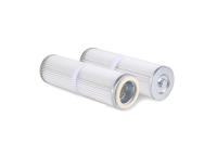 China 5um,0.5um,2um,0.2um Polyester Spunbond Dust Filter Cartridge Galvanized Steel Inner Core for sale