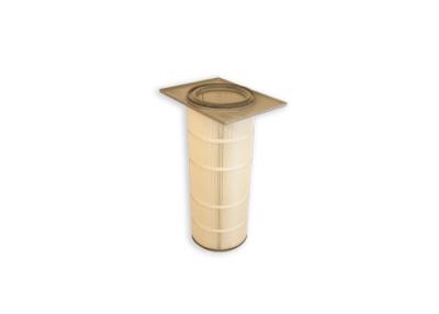 China 5um,0.5um,0.2um,2um，Square Flange Top HEPA Filter Cartridge , Air Pleated Filter Cartridge Medium Grade for sale