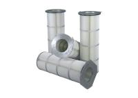 China 5um,0.5um,0.2um,2um，Square Flange Top HEPA Filter Cartridge , Air Pleated Filter Cartridge Medium Grade for sale