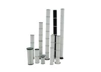 China 5um,0.5um,2um,0.2umWater Washable Cylindrical Pleated Dust Collection Cartridges 2 Meters Long for sale