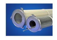 China 5um,0.5um,2um,0.2um 3 - Lug Flange Dust Filter Cartridge Replacement Good Abrasion Resistance for sale