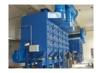 China Blue Color Cartridge Dust Collector  100% Spun Bonded Wide Open Pleat Spacing for sale
