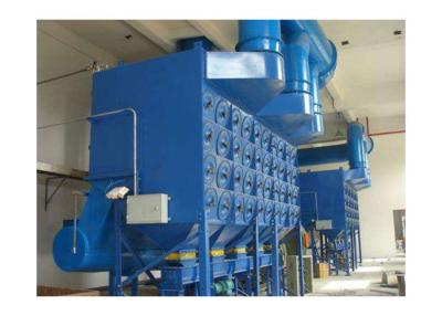 China Blue Color Cartridge Dust Collector  100% Spun Bonded Wide Open Pleat Spacing for sale