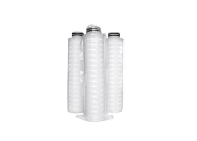 China 10 Micron Liquid Filter Cartridge , Pleated Water Filter Cartridge Micro - Fiber Construction for sale