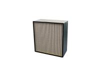 China Deep Pleated Air Conditioner Filters Hepa ,  5um V Bank Filters Aluminum Separator for sale